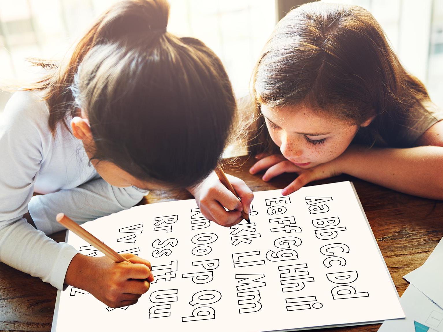 Color-in Alphabet Poster – A to Z Letter Coloring Activity for Kids ...