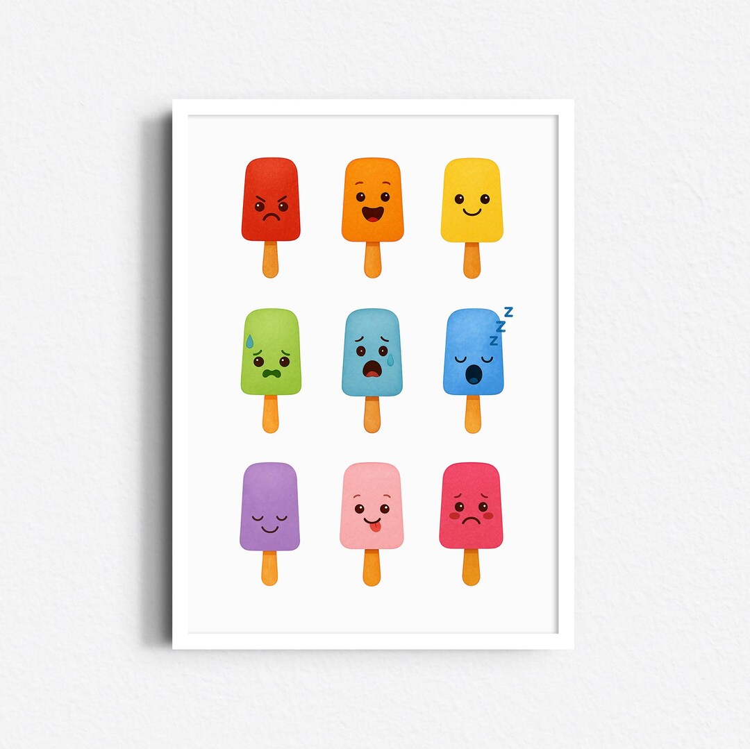 Ice Cream Emotions Poster: Kids' Social-emotional Learning (digital ...