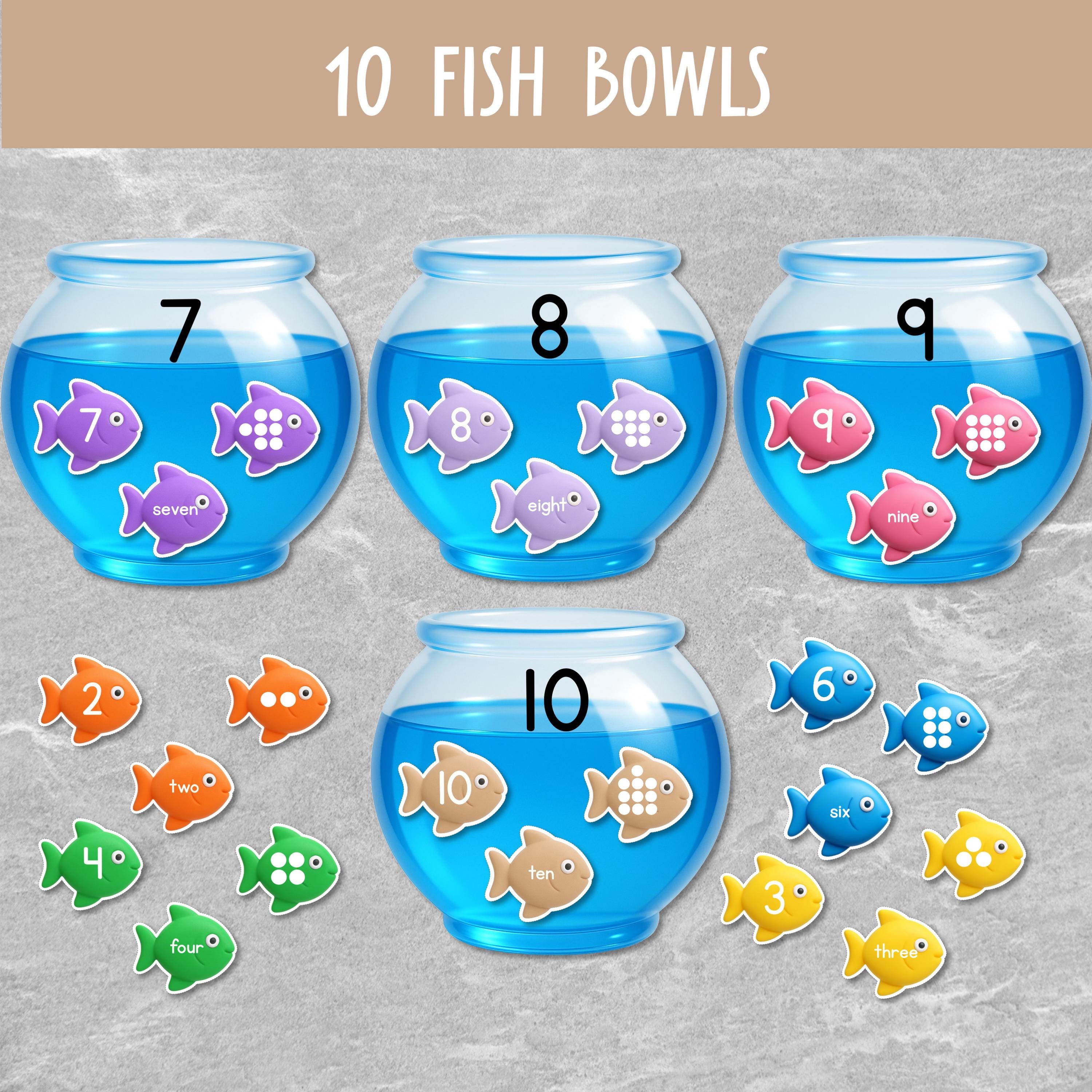 Fish Number Matching Activity – Match Numerals, Words & Dots ...