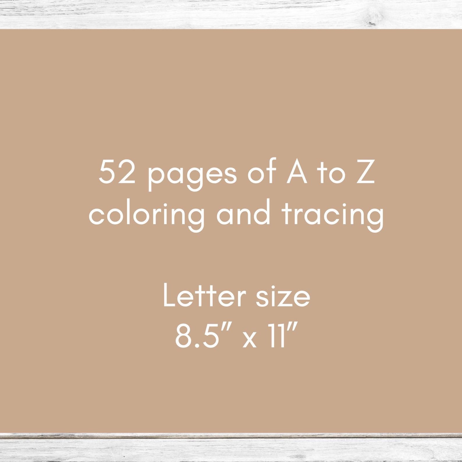 Alphabet Coloring & Tracing Pages | Preschool Printable Letters | Early ...