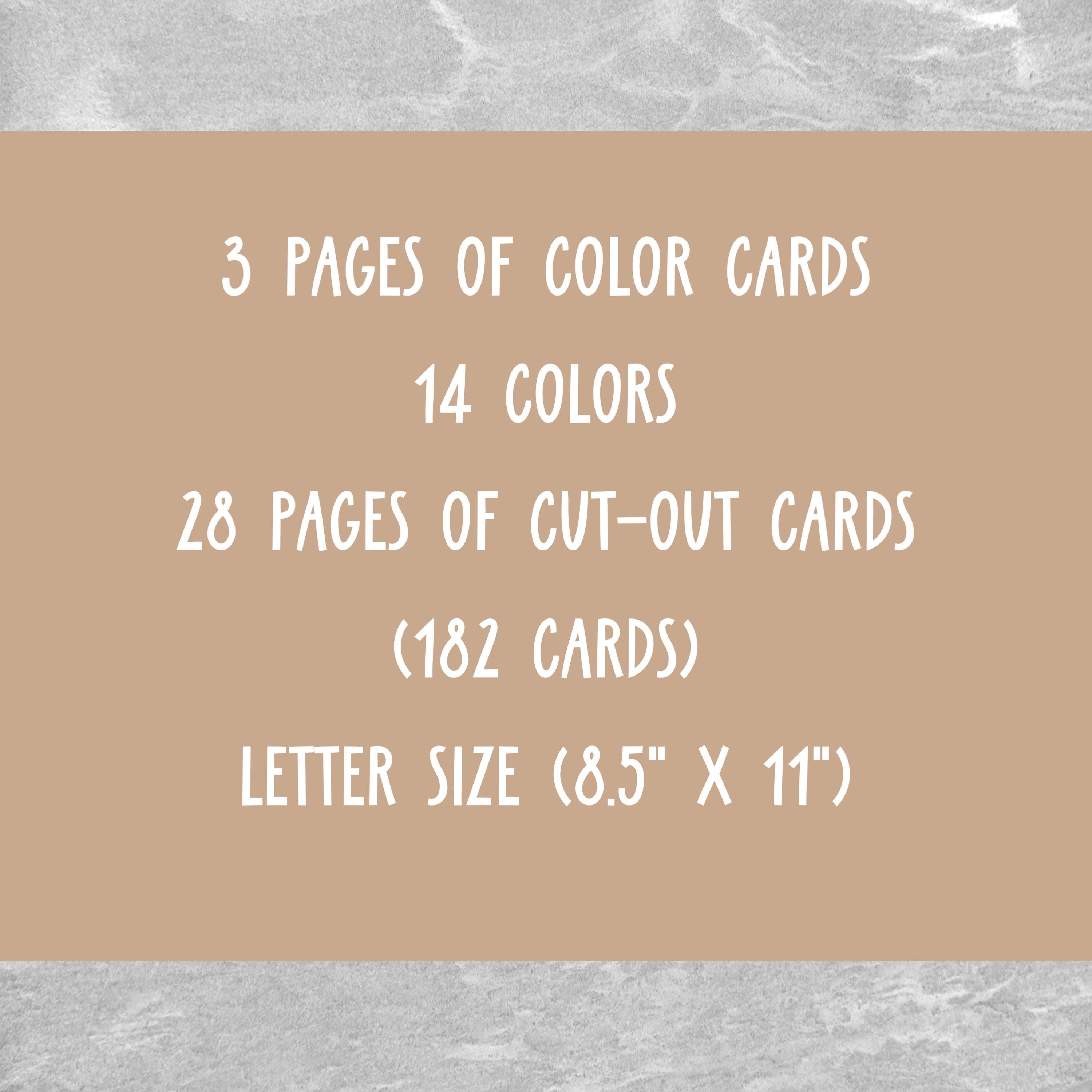 Montessori Color Sorting Matching Game, 14-color Recognition Printable ...