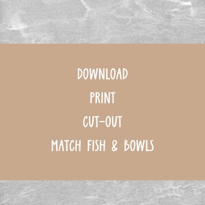 Fish Alphabet Matching Game: Preschool ABC Cards (digital Download) - Etsy