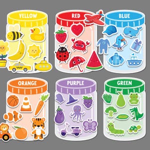 Color Matching Activity for Kids | Toddler Color Printable | Montessori ...