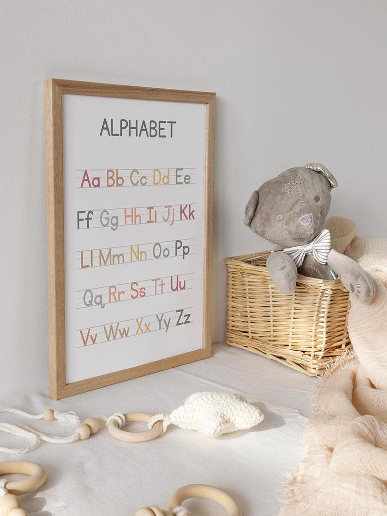 Upper and Lowercase Letters Printable | Alphabet Poster for Kids ...