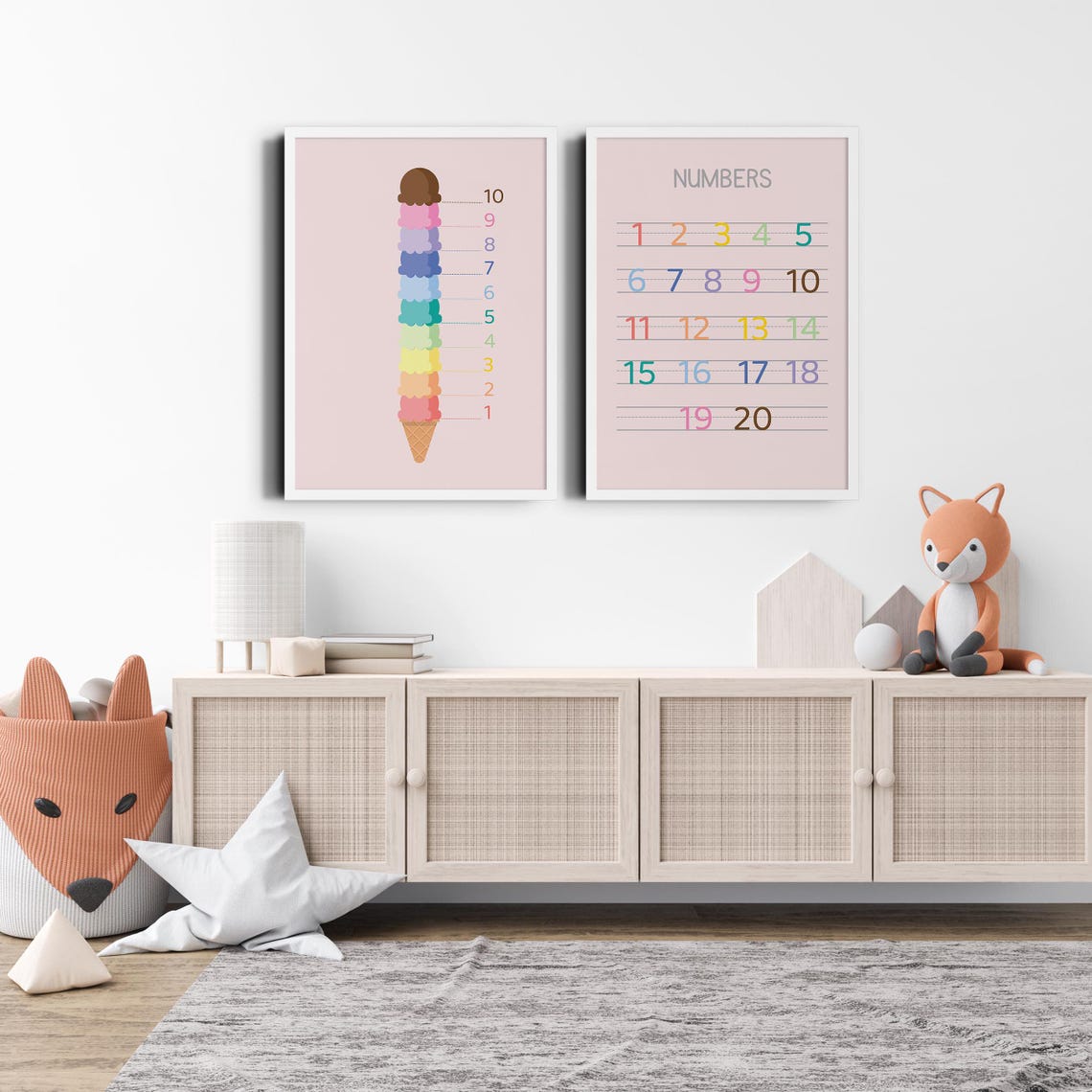 Numbers 1-20 Chart: Boho Classroom Poster (digital Download) - Etsy