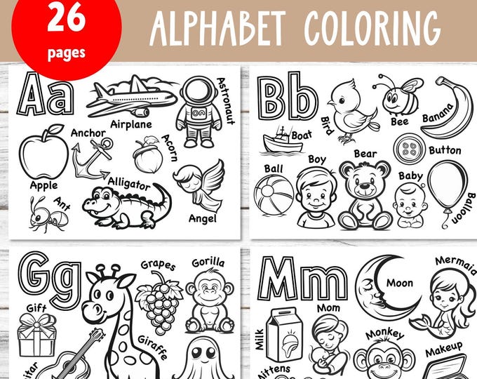 Alphabet Coloring Pages, Preschool Coloring Pages, Preschool Activity ...
