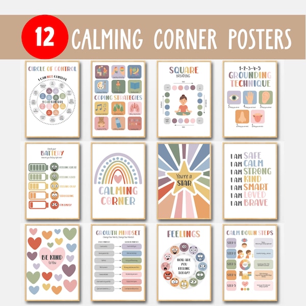 Calm Corner Poster Kids - Etsy