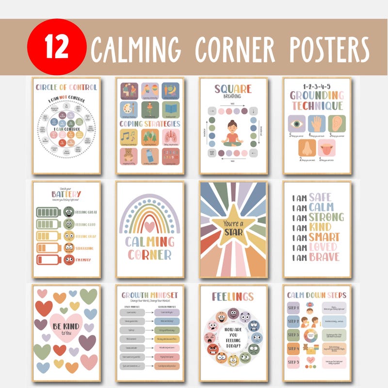 Calm Corner Poster Kids - Etsy