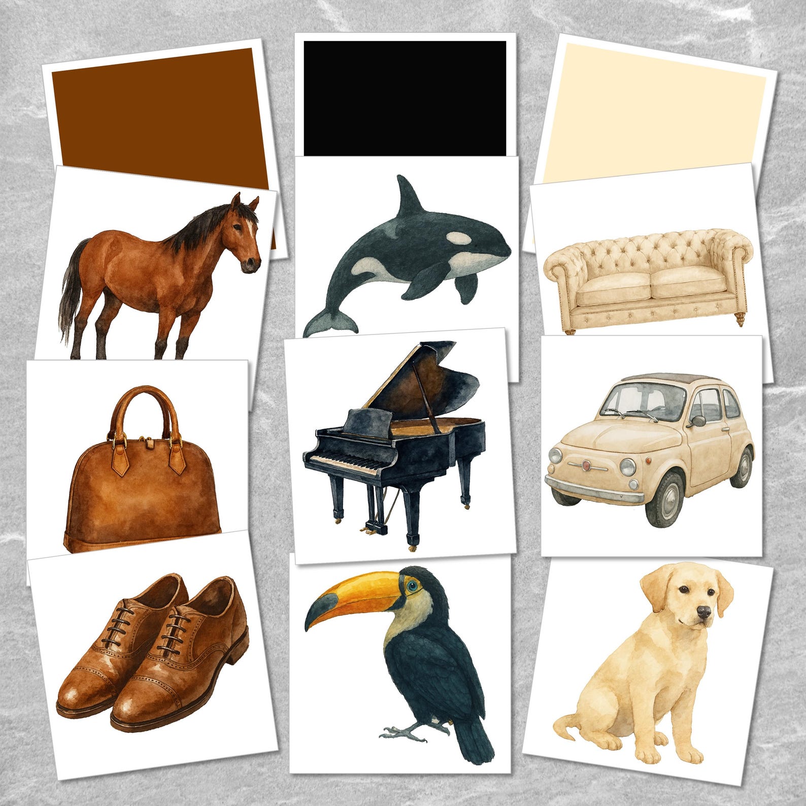 Montessori Color Sorting Matching Game, 14-color Recognition Printable ...