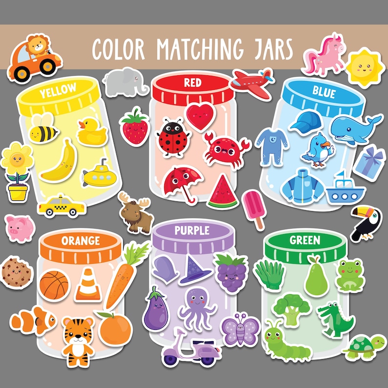 Color Matching Activity for Kids | Toddler Color Printable | Montessori ...
