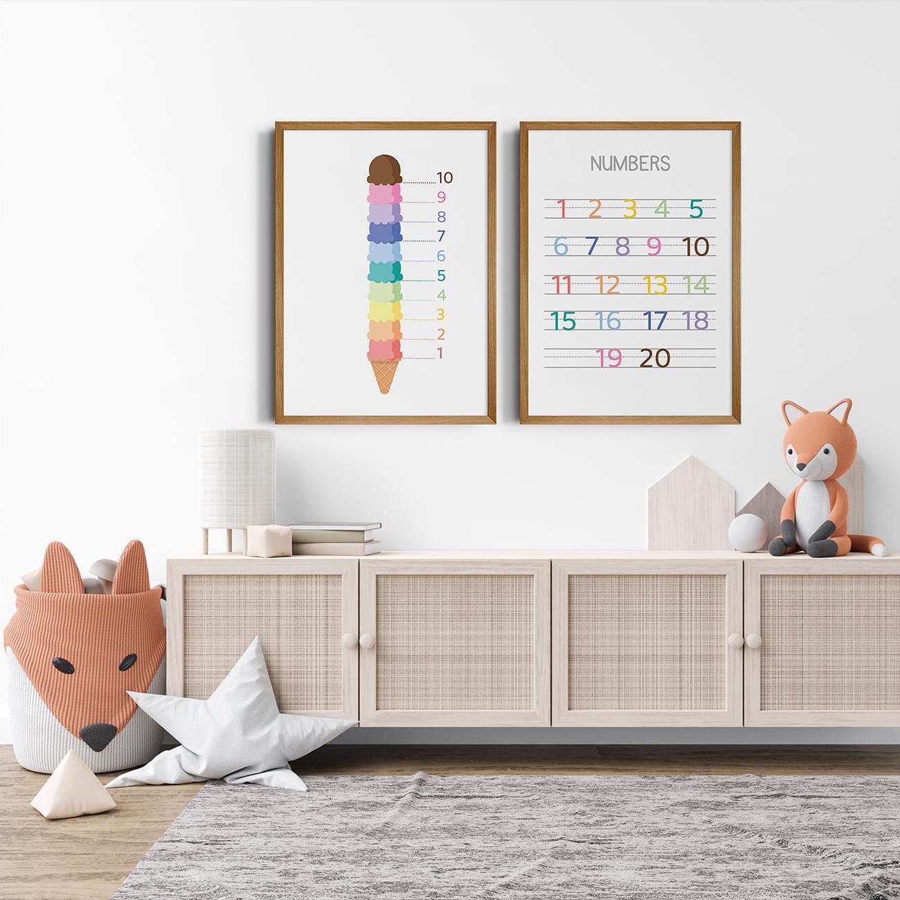 123 Number Chart | Numbers 1-20 Printable | Handwriting & Educational ...