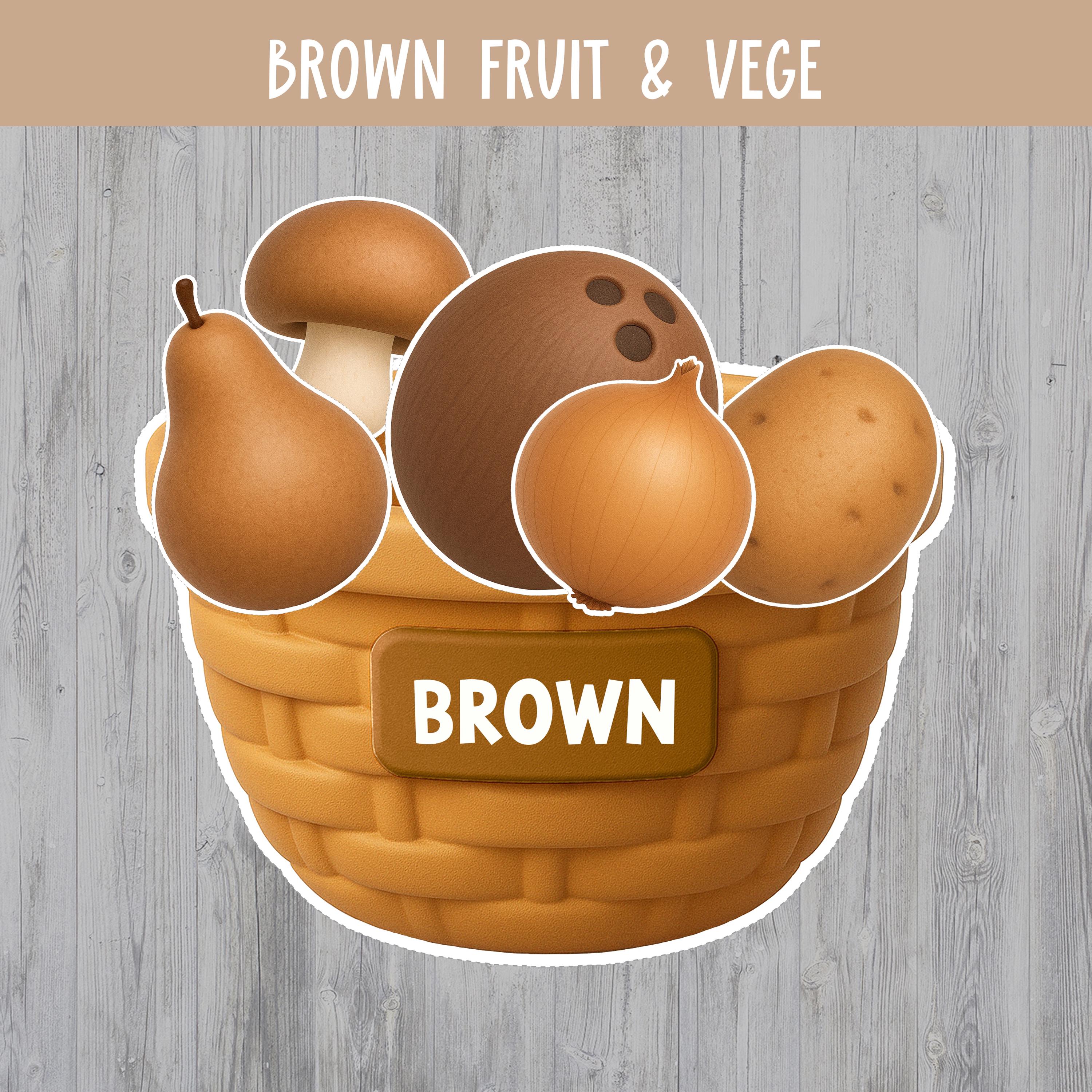 Color Sorting Game: Fruits & Vegetables Matching Activity (digital ...