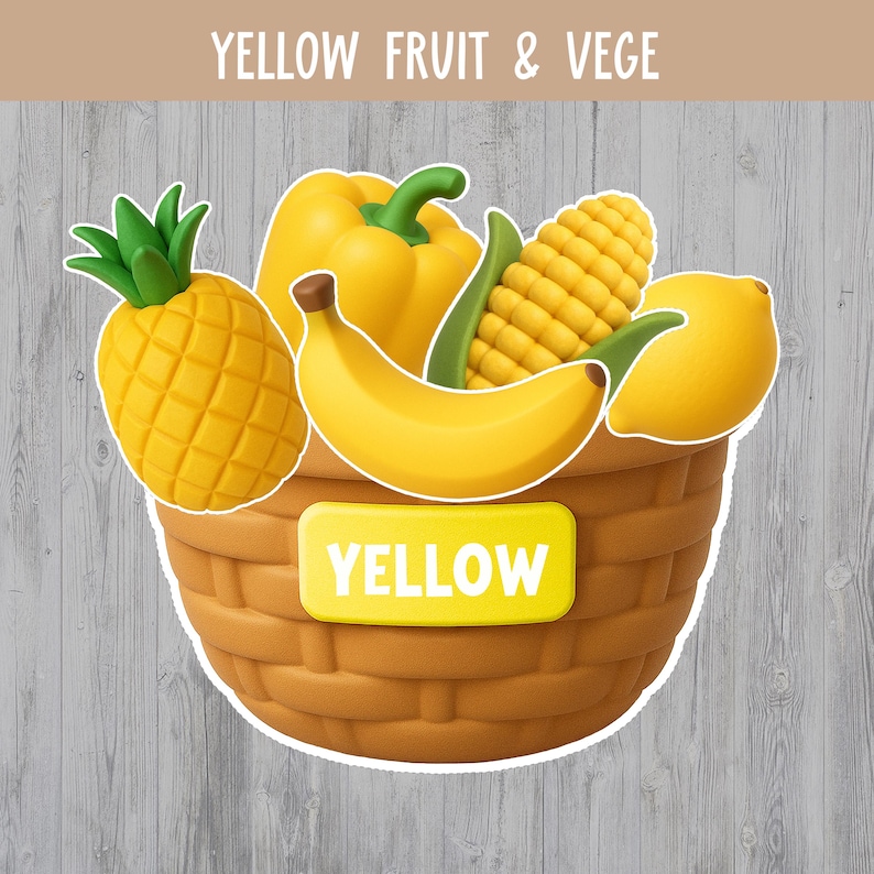 Color Sorting Game: Fruits & Vegetables Matching Activity (digital ...