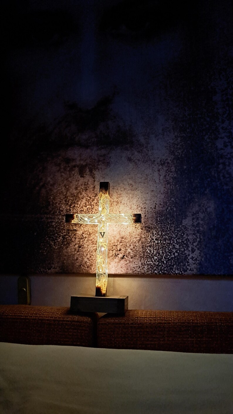 Epoxy Cross With LED Lights - Etsy