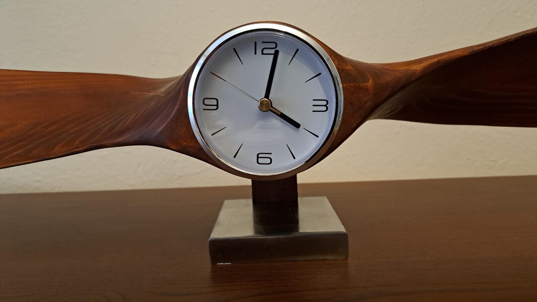Handmade Wooden Propeller With Built-in Clock - Etsy