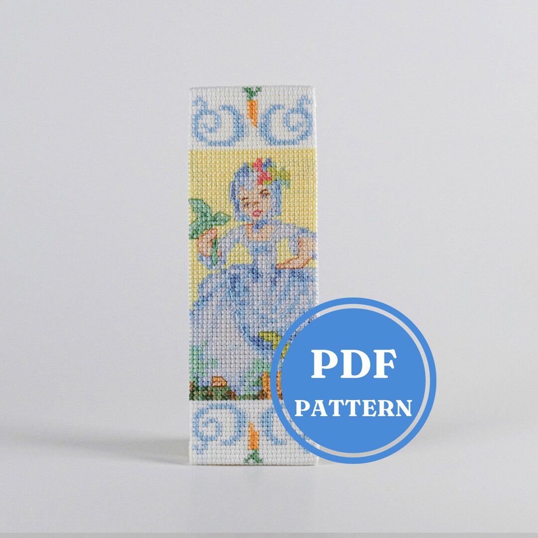 PDF Cross Stitch Bookmark Pattern Rococo Gardener PDF ONLY - Etsy