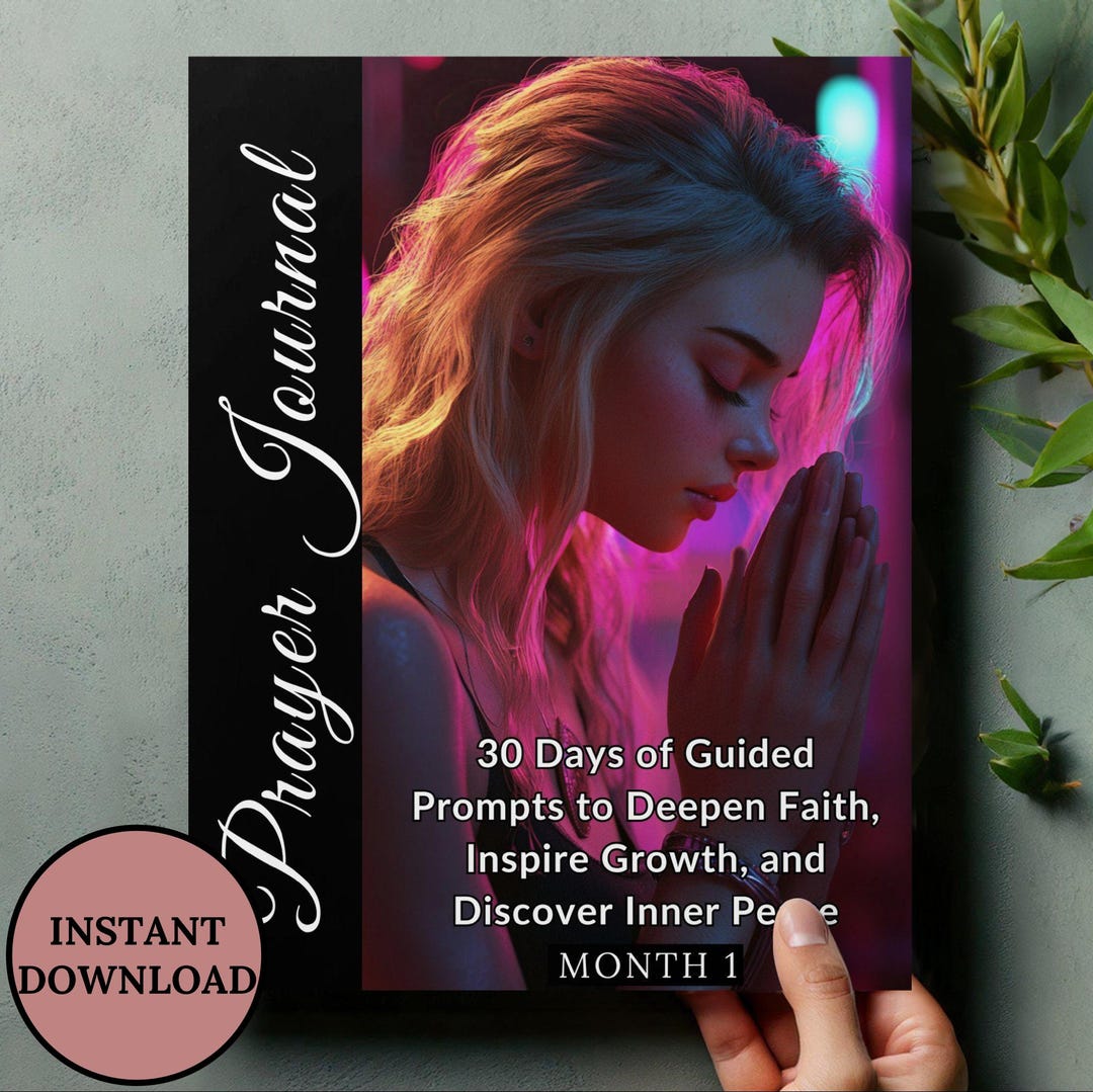 Prayer Journal Printable 30 Days Guided Journal Prompts Devotional ...
