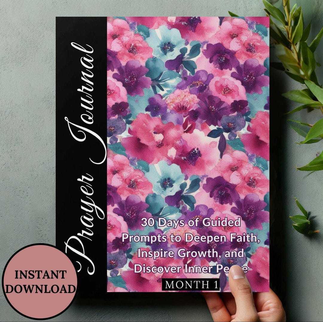Prayer Journal Printable 30 Days Guided Journal Prompts Devotional ...