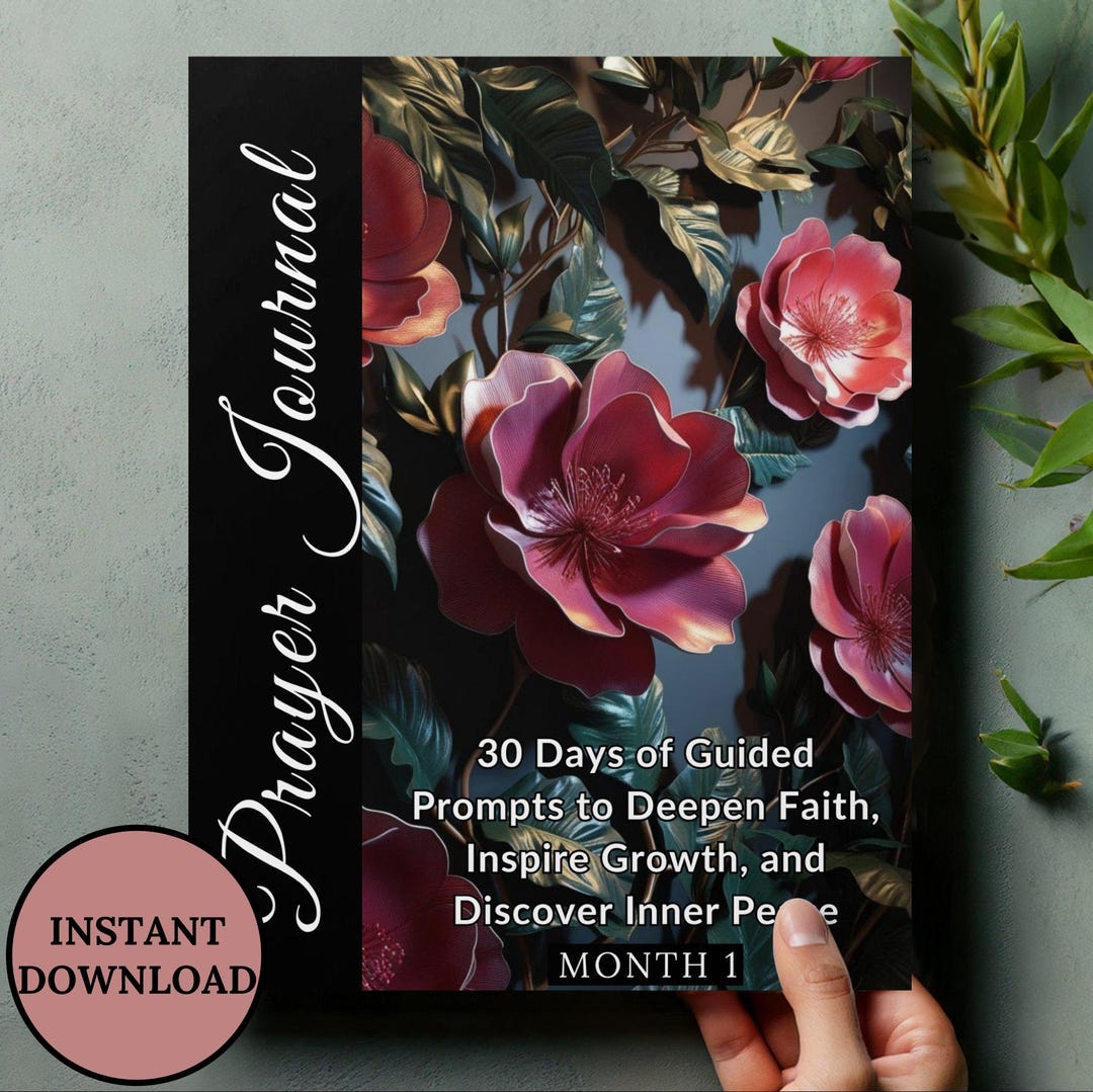 Prayer Journal Printable 30 Days Guided Journal Prompts Devotional ...