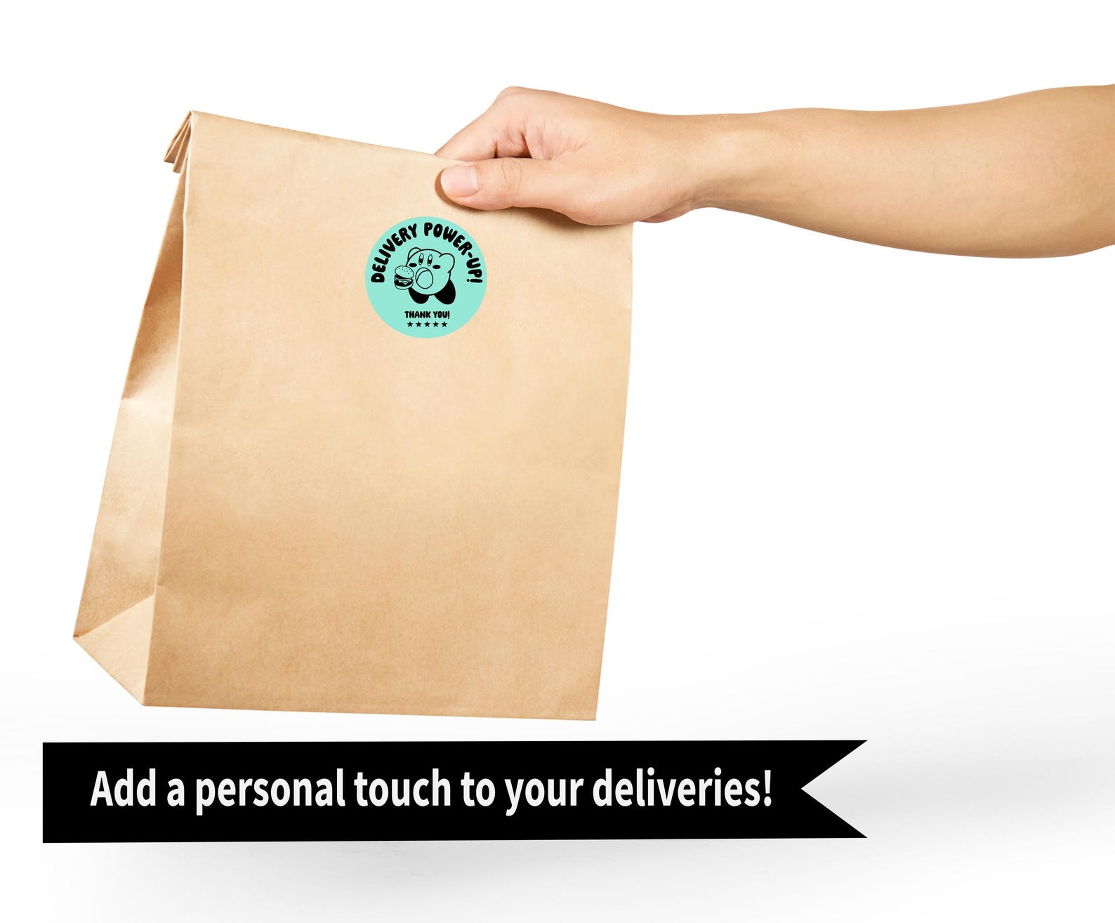 Kirby Themed | Food Delivery Stickers | Ubereats Delivery Stickers ...