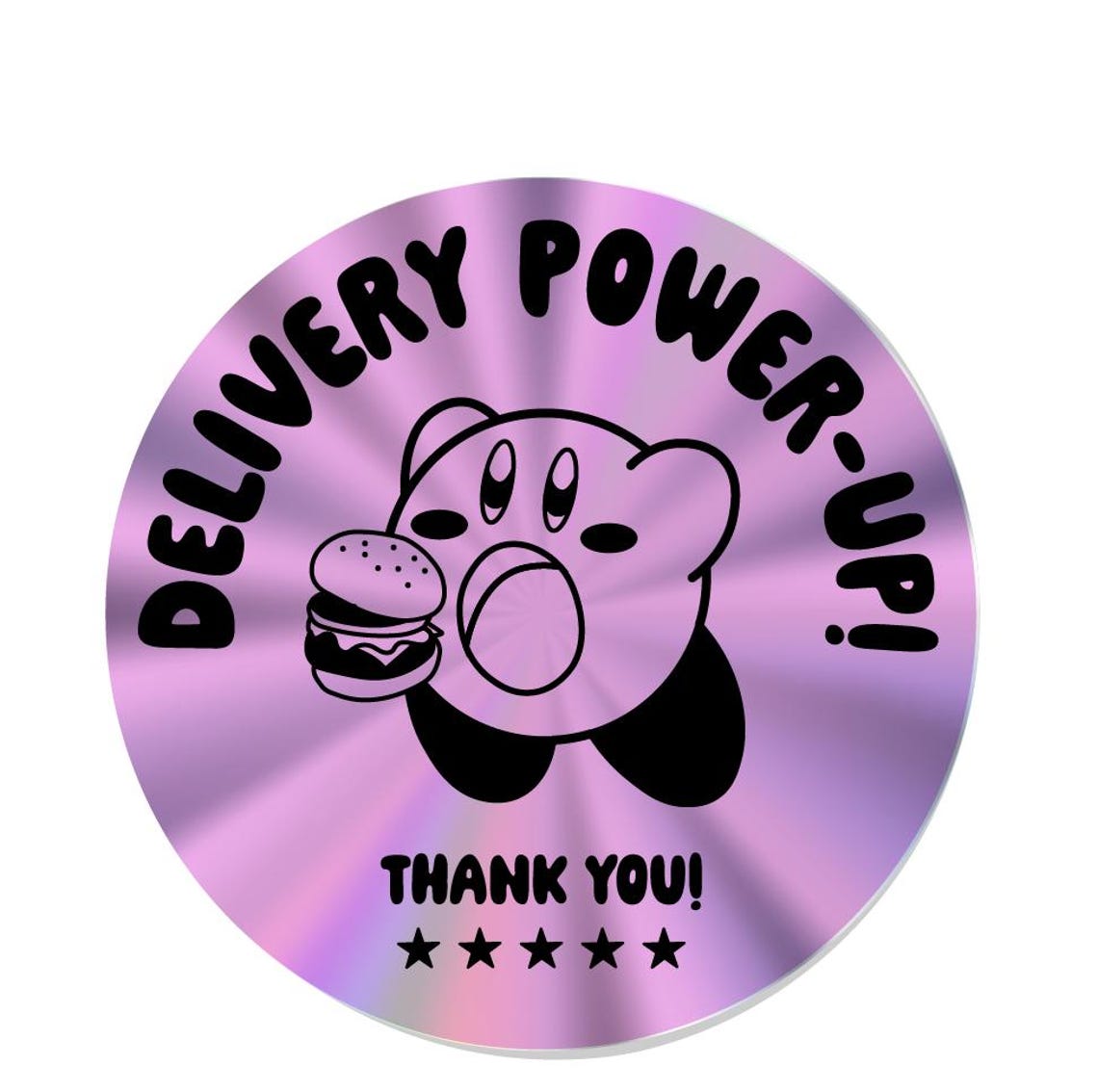 Kirby Delivery Driver Stickers: Food & Grocery Stickers - Etsy