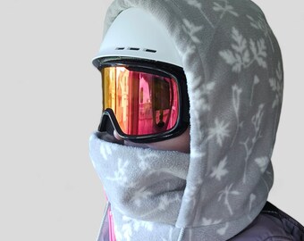 Snowboarding Hood | Ski Hood | Fleece Hood | Space Print - Etsy