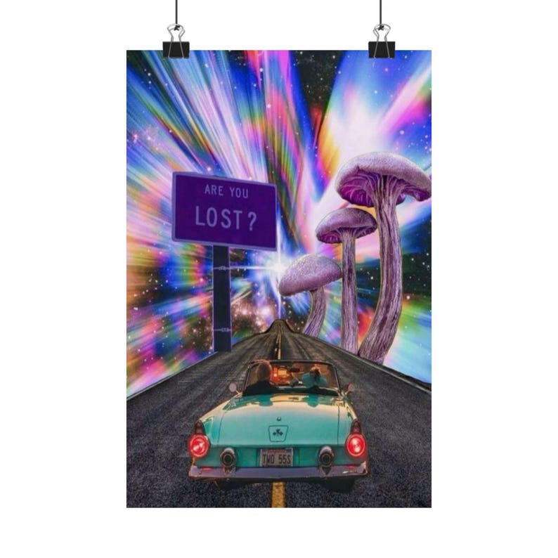 Trippy Road Trip Poster - Etsy