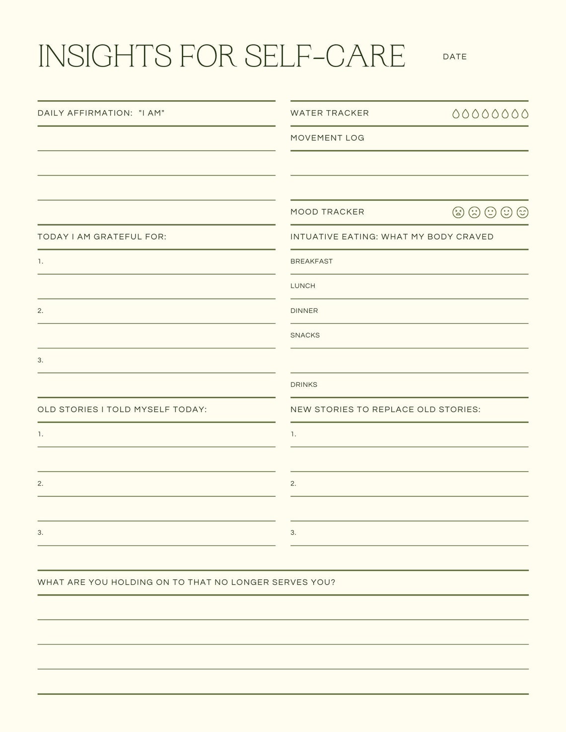 Self-care, Daily Log, Counseling Progress, Mental Health, Counseling ...