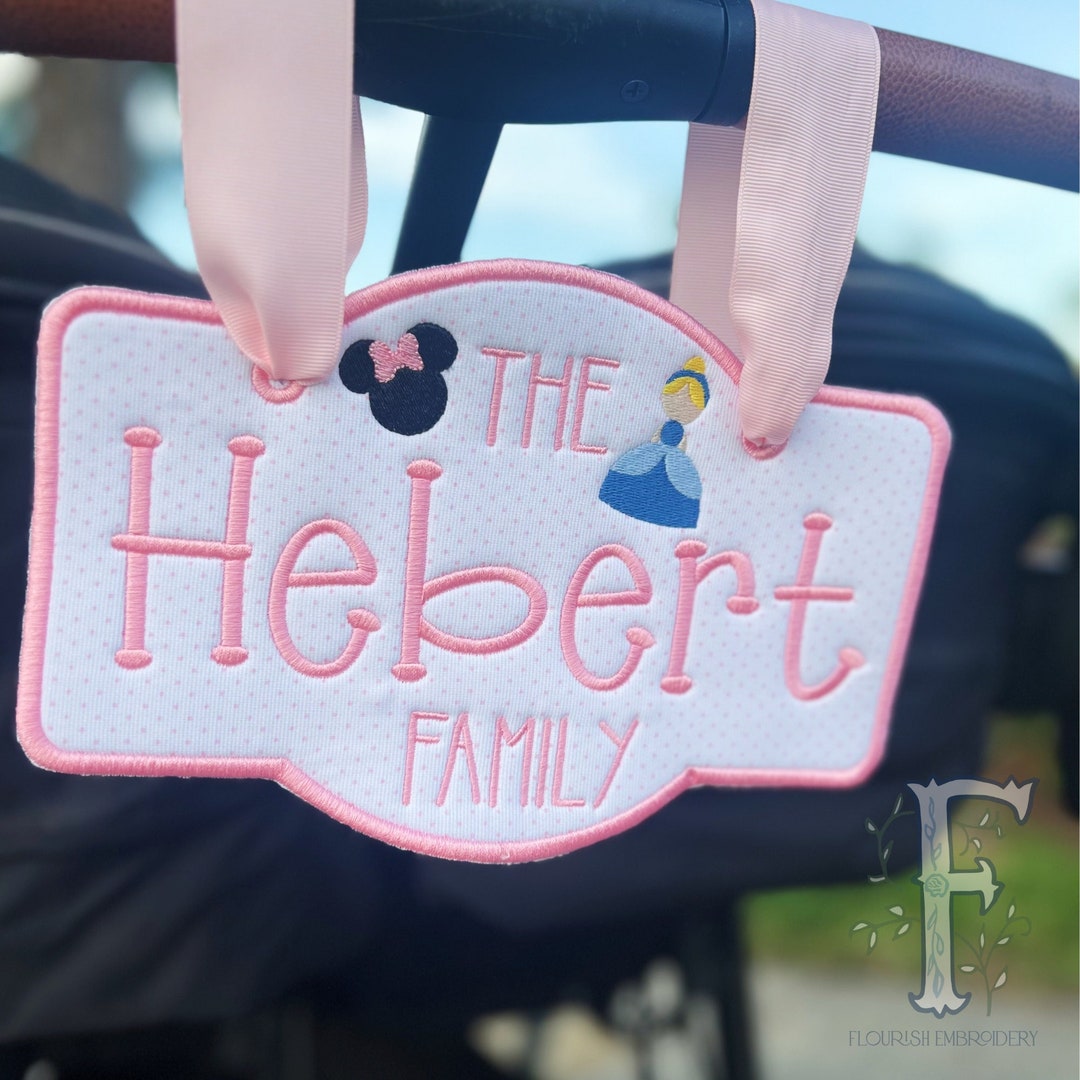 Disney Stroller Tag | Princess Stroller Tag | Mouse Stroller Tag - Etsy