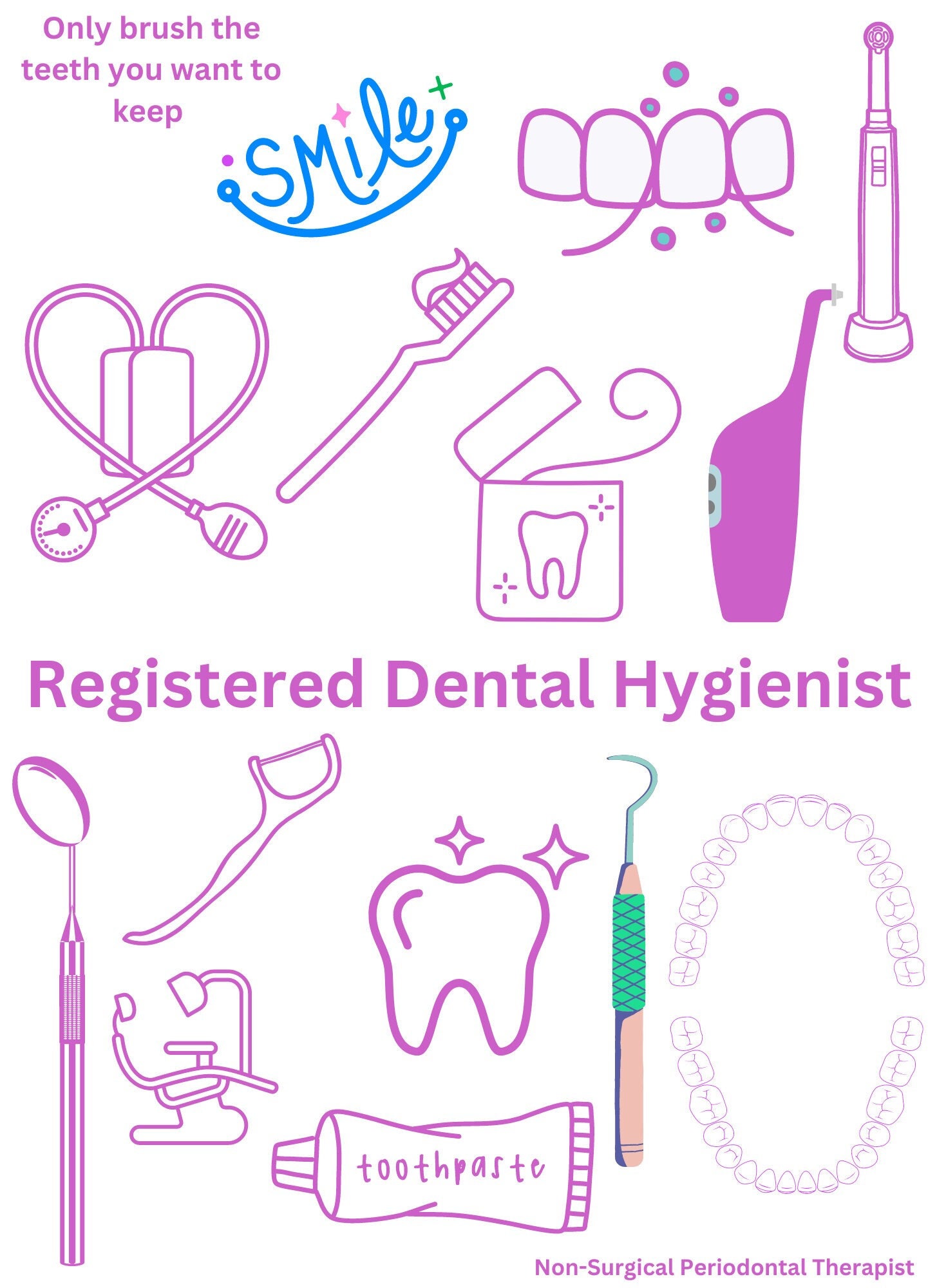 Dental Hygiene Printable - Etsy