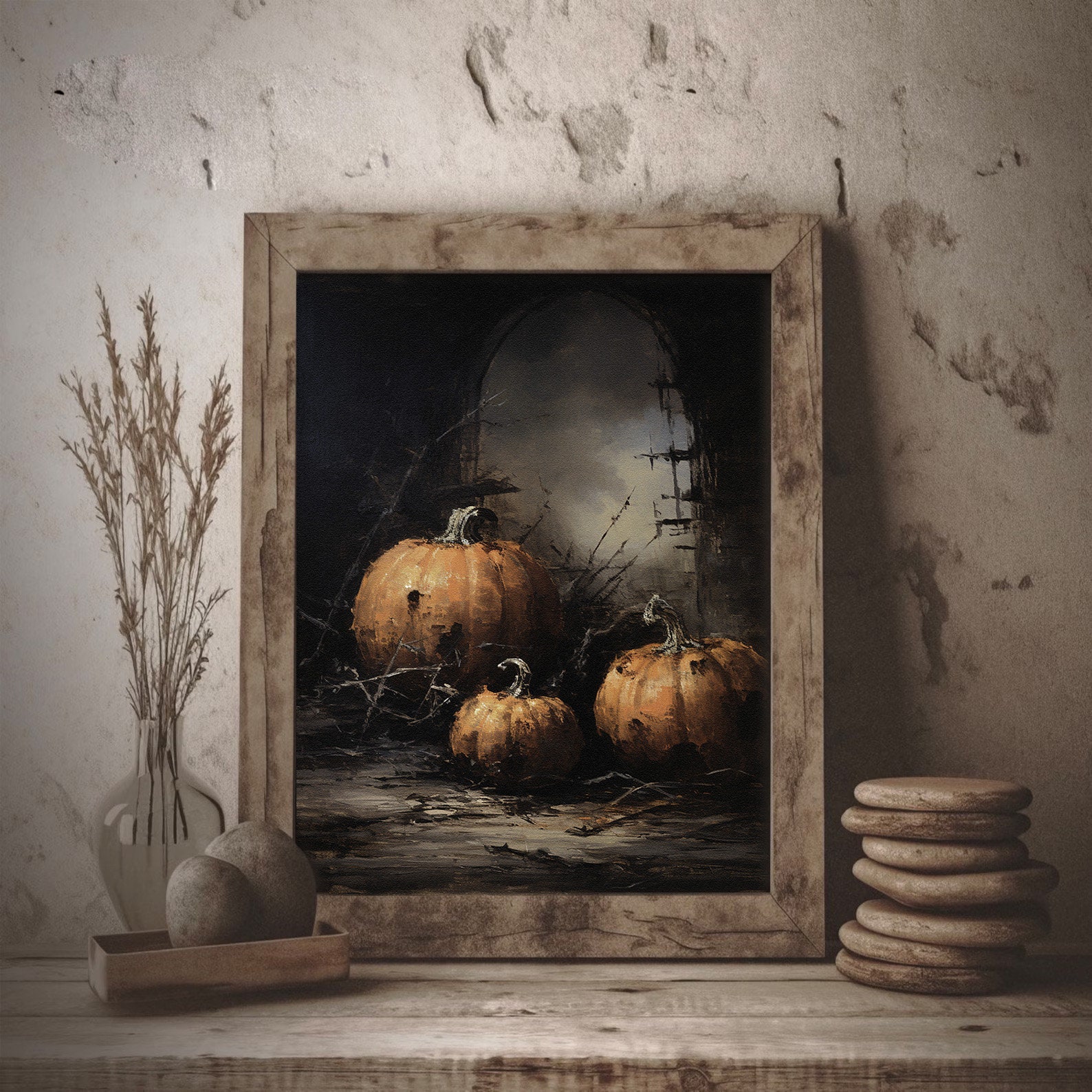 Fall Moody Gallery Wall Prints SET of 10, Halloween Fall Printable Art ...