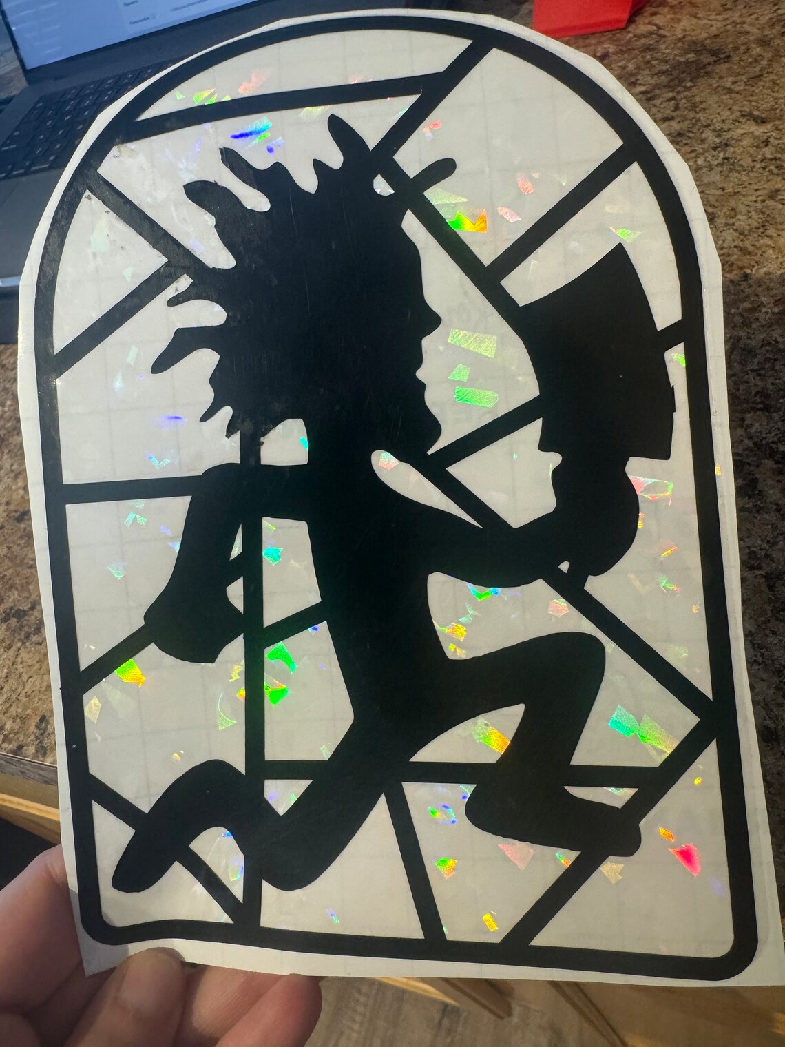 Handcrafted Hatchet Man Vinyl Decal Sun Catcher Vibrant & Customizable ...