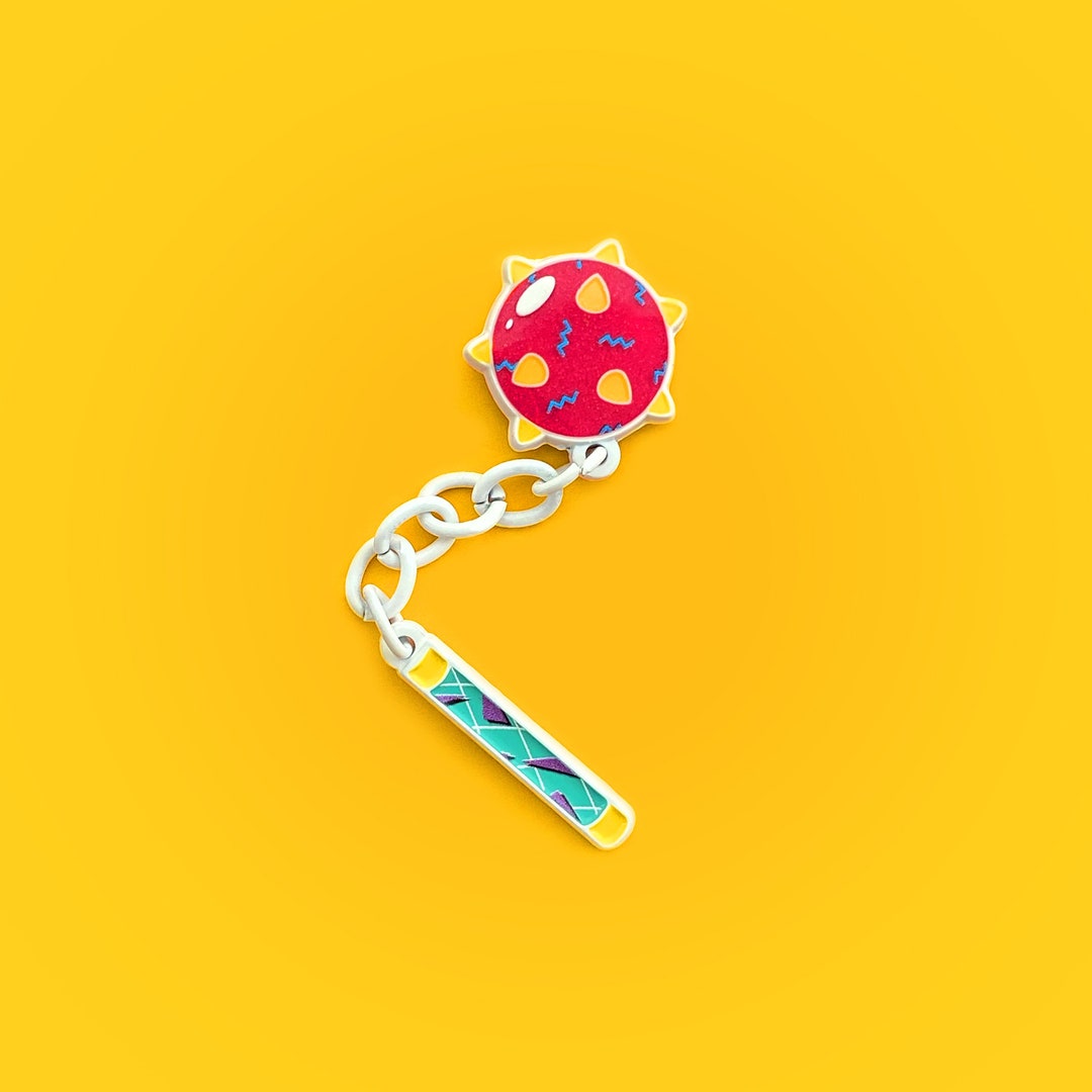 A Medieval Spiked Ball on A Chain, but 90s PIN - Etsy