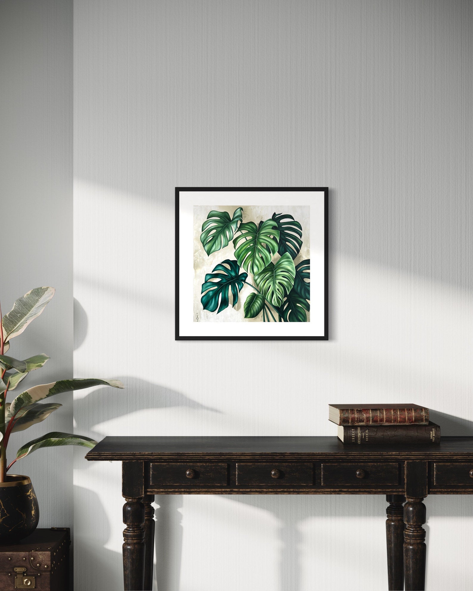 Oil Painting Monstera Artwork Home Decor Gifts Canvas Art - Etsy