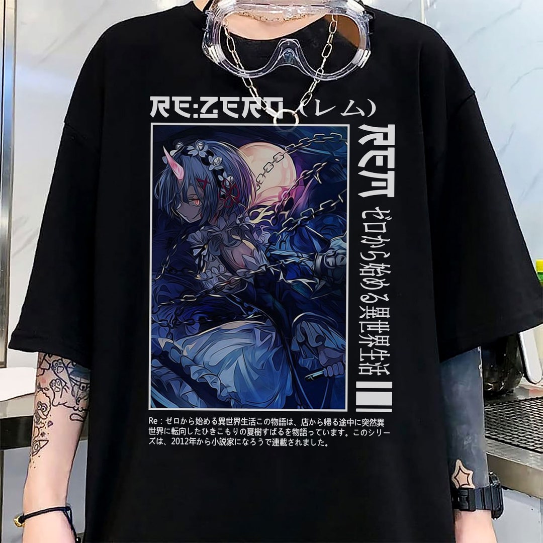 Rem Re Zero Shirt, Emilia, Reinhard, Rem, Subaru, Anime Shirt, Waifu ...