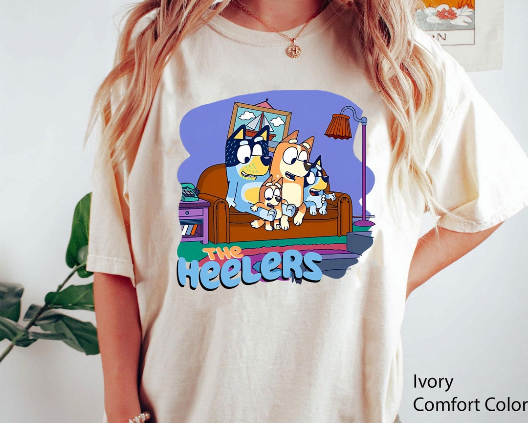 The Heelers Family Passing Through A Pedestrian Crossing Shirt, Retro ...