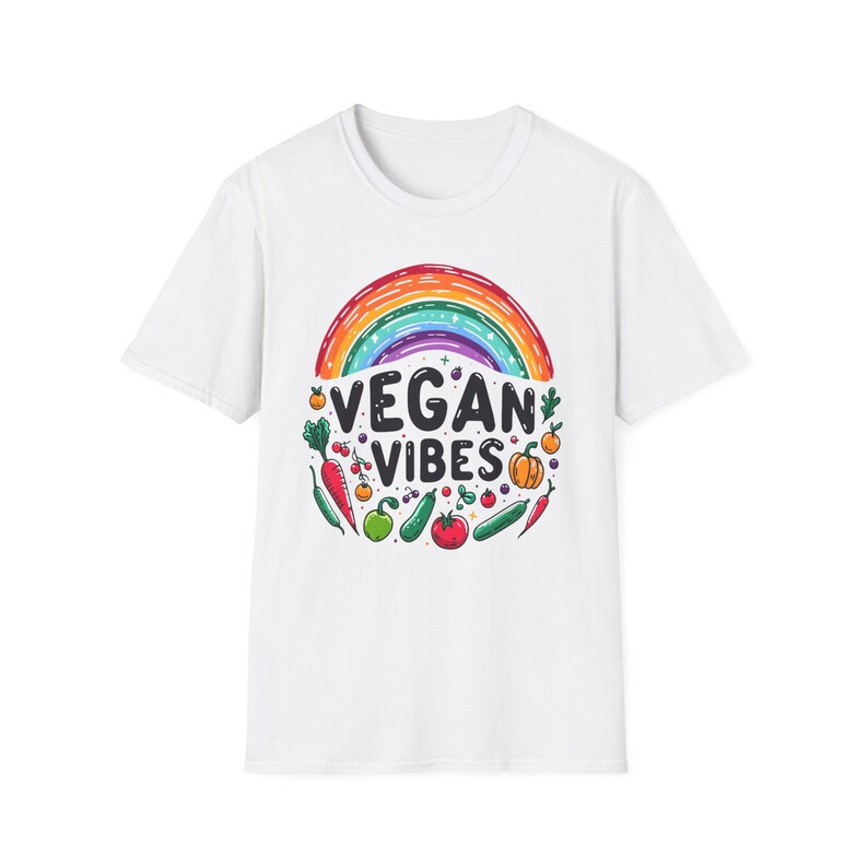 Vegan Vibes Funny Vegan T-shirt, Plant Based Tee, Vegan Gift Tee, Vegan Clothing, Funny Vegan ...