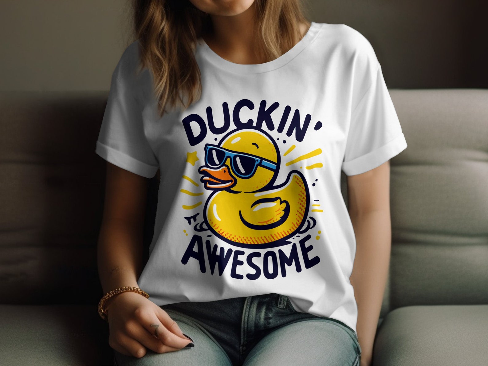 Rubber Duck Shirt, Funny Duck Shirt, Duck With Sunglasses Shirt, Duckin ...