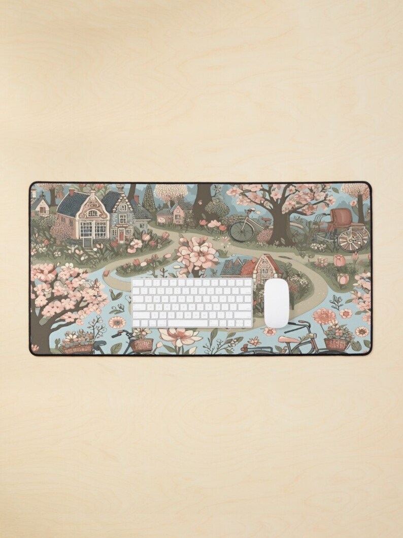 Cozy Cottagecore Desk Mat, Cottagecore Home Decor, Rustic Office ...