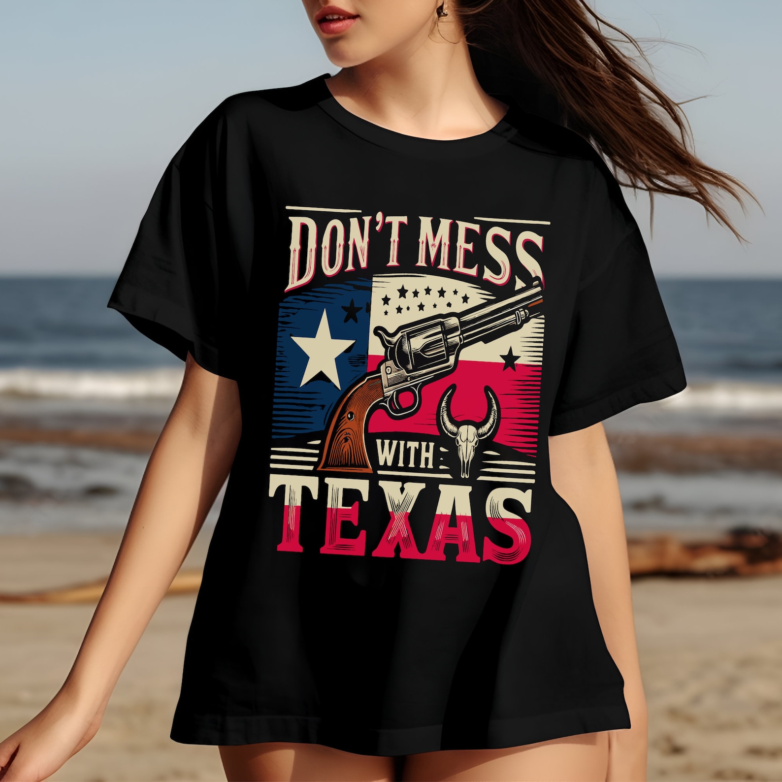 Don't Mess With Texas Shirt, Texas Cowboy Shirt, Texas Graphic T-shirt ...