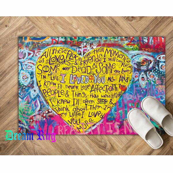 Banksy Graffiti Rug - Etsy