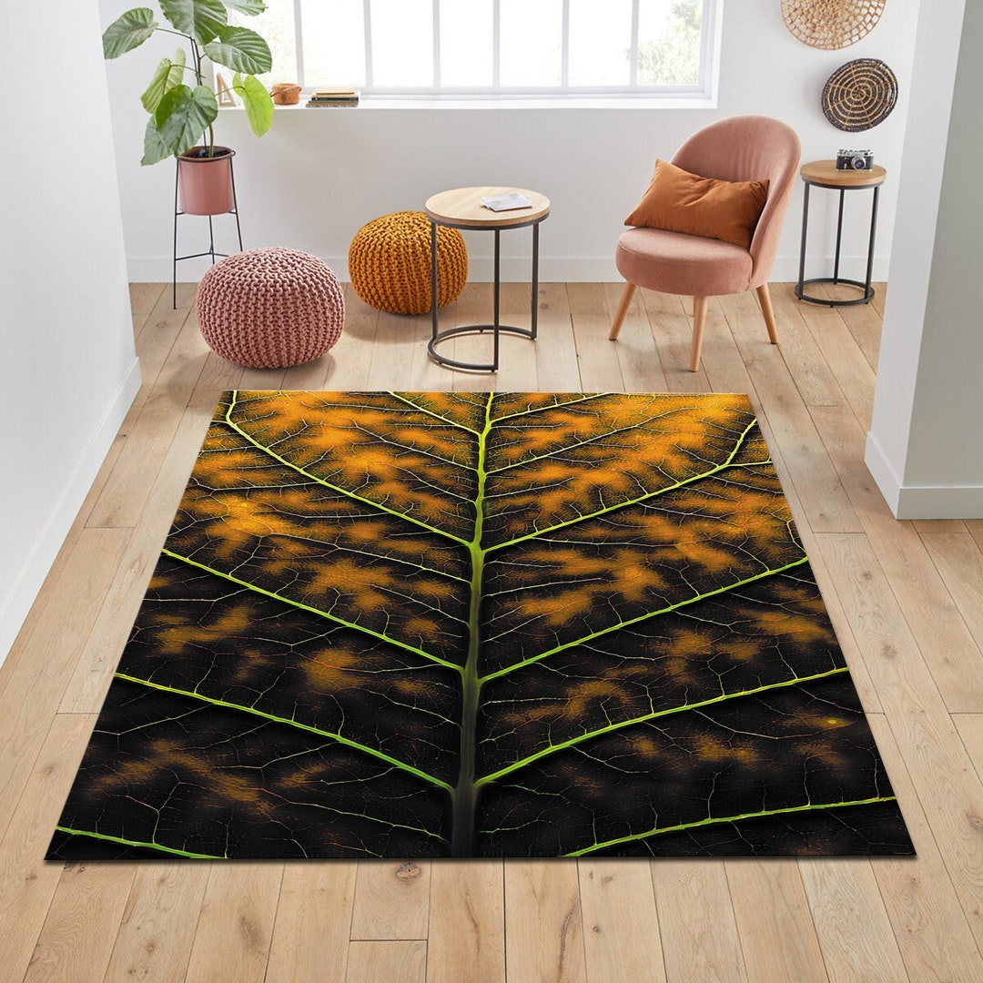 Monstera Plants Pattern Rug Big Green Leaf Rug Green Plant - Etsy