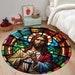 Jesus Rug, Round Rug, Christian Rug, Messiah Rug, Religious Rug, Gift ...