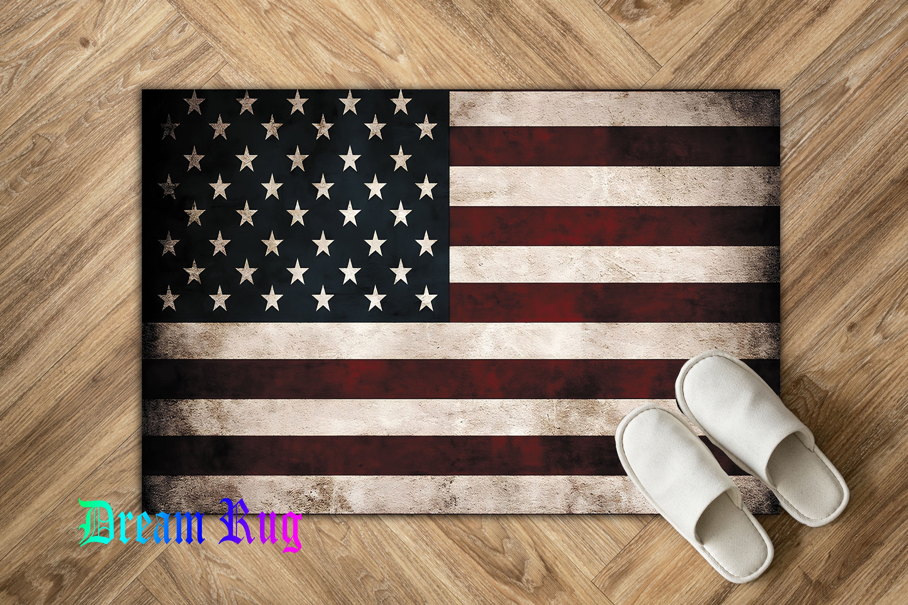 USA Flag Rug, American Rug, Modern Rug, Area Rug, for Living Room Rug ...