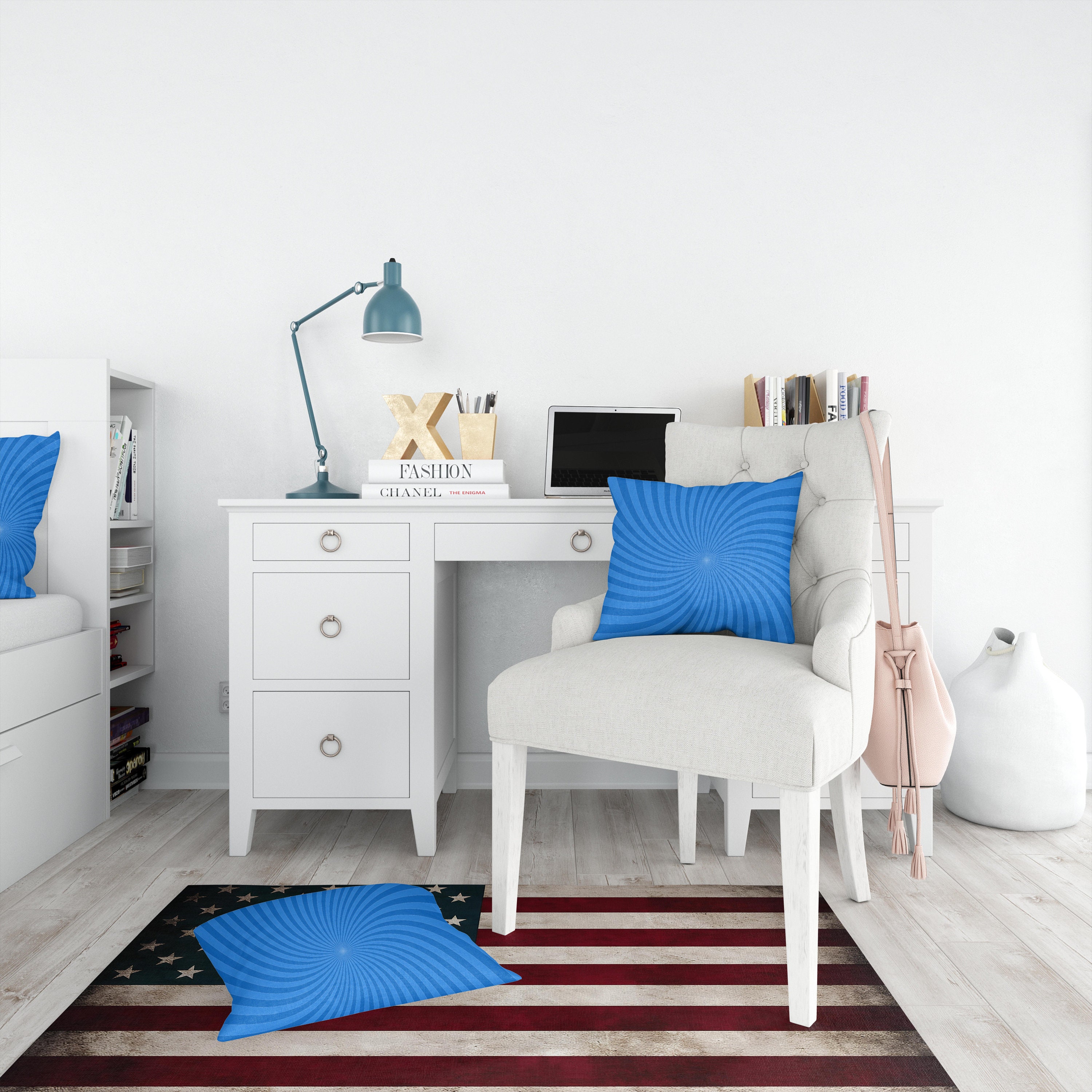 USA Flag Rug, American Rug, Modern Rug, Area Rug, for Living Room Rug ...