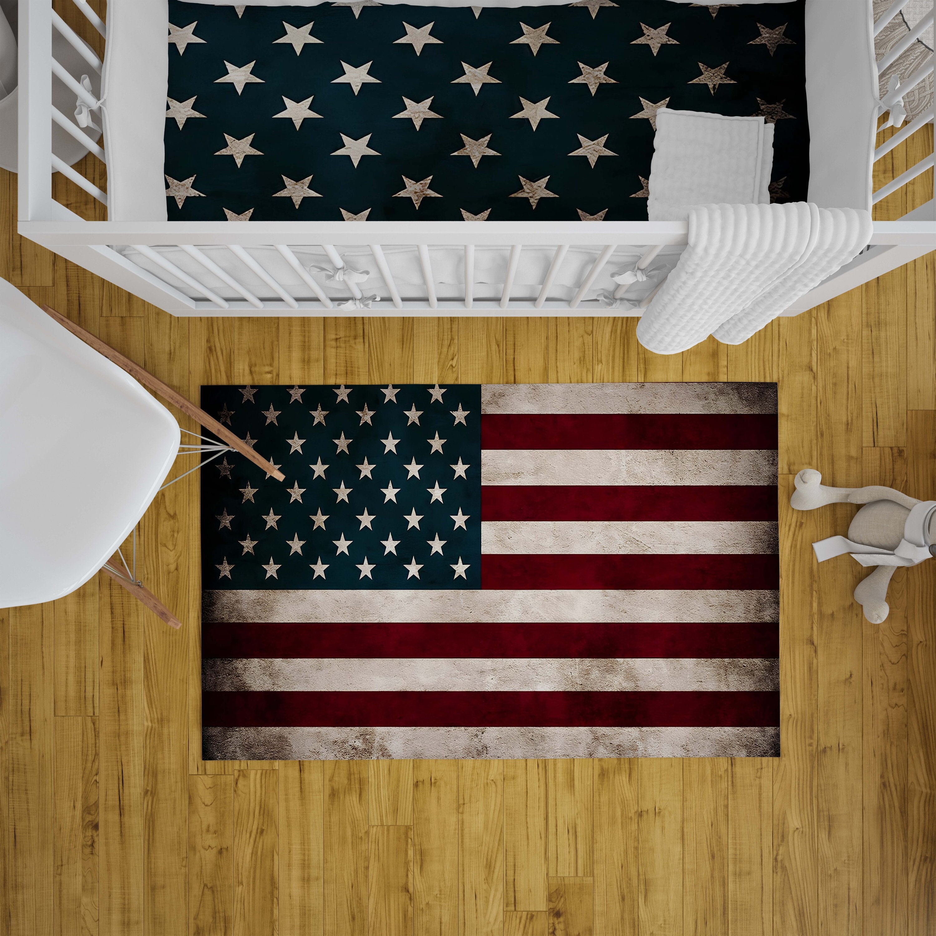 USA Flag Rug, American Rug, Modern Rug, Area Rug, for Living Room Rug ...