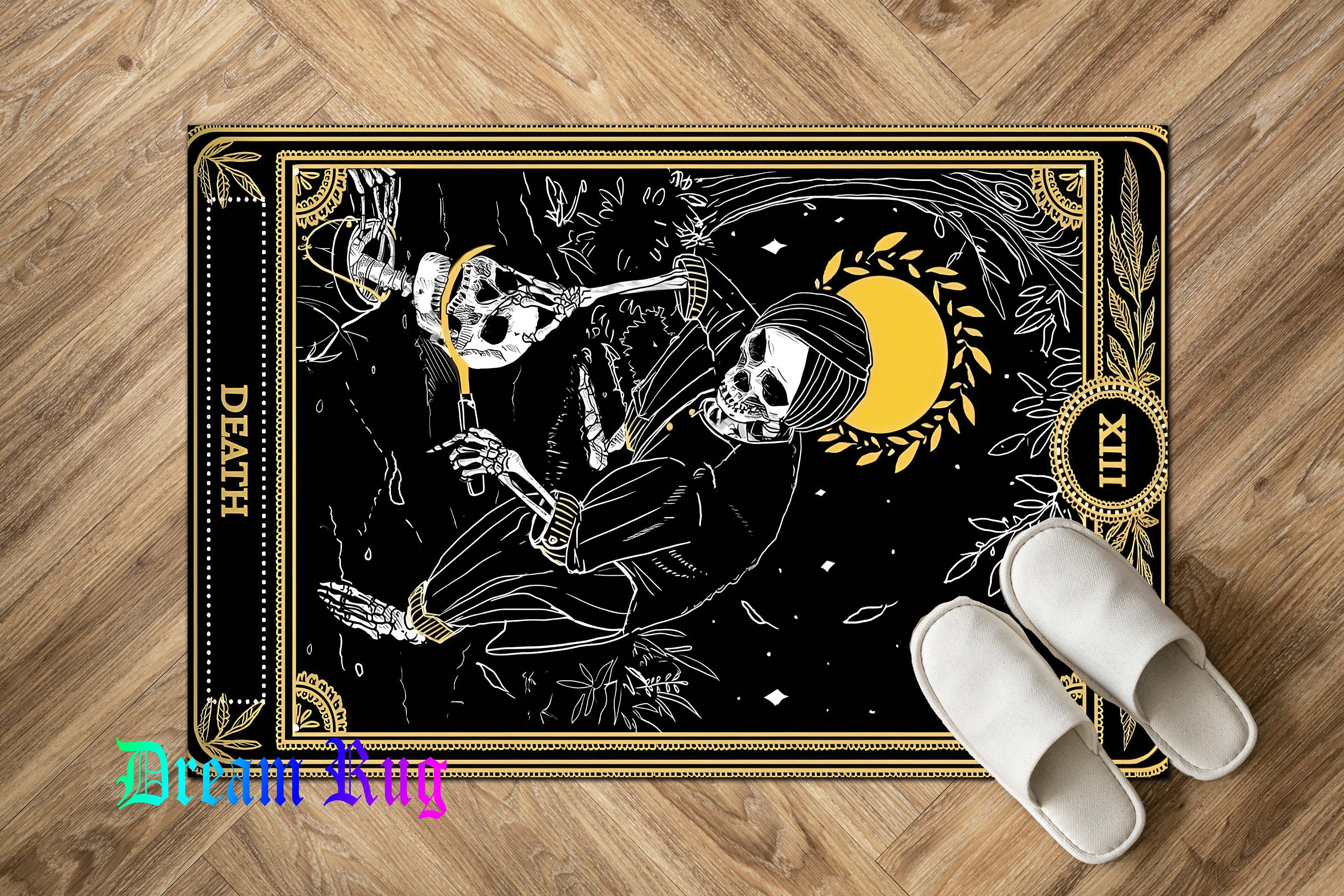 Horror Skull Death Rug, Gothic Area Rug, Soul Rug, Fantastic Rug ...