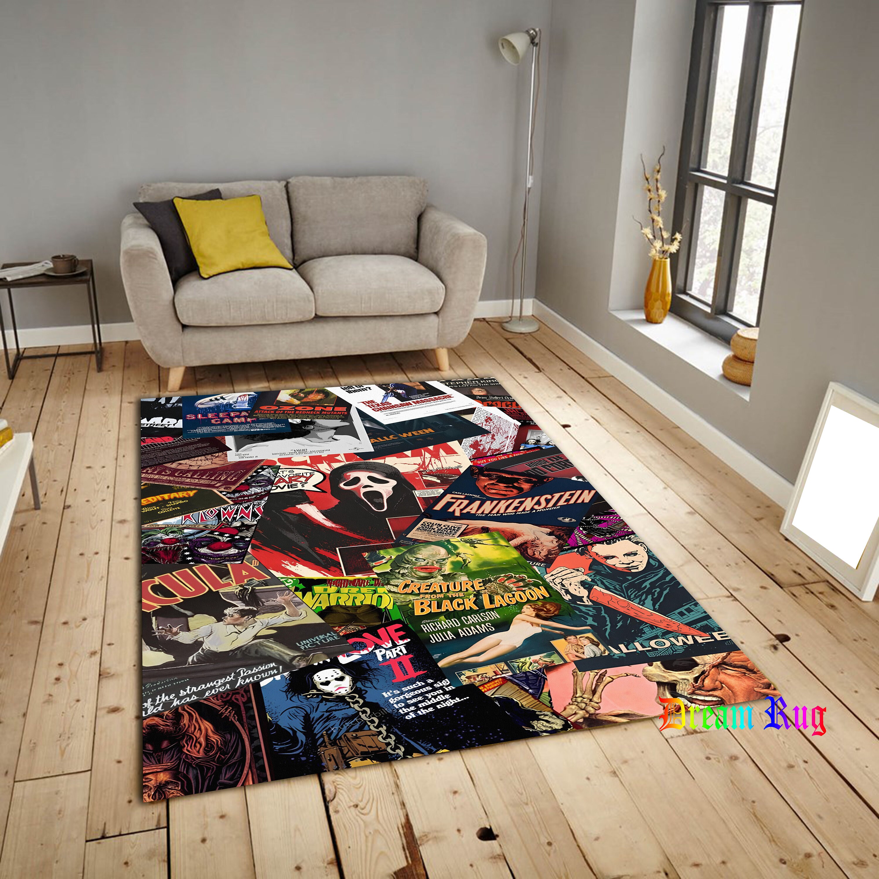 Horror Rug Best Horror Movie Rug Horror Best Carpet Modern - Etsy