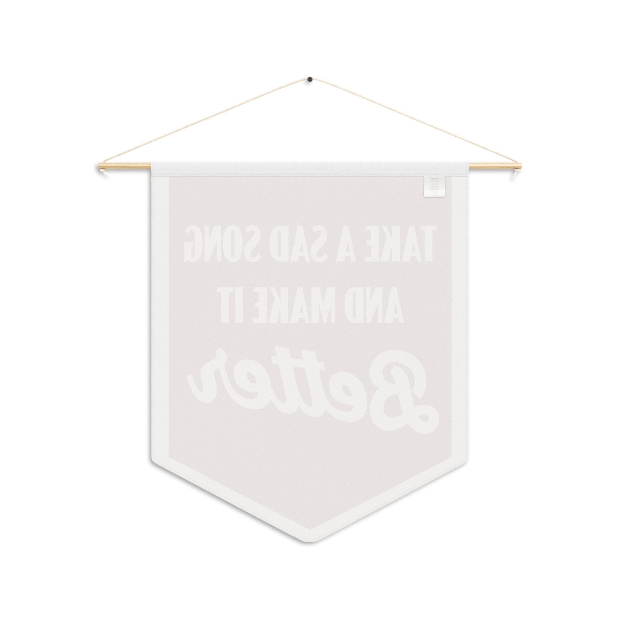 Take a Sad Song and Make It Better Hey Jude Inspired Pennant the ...