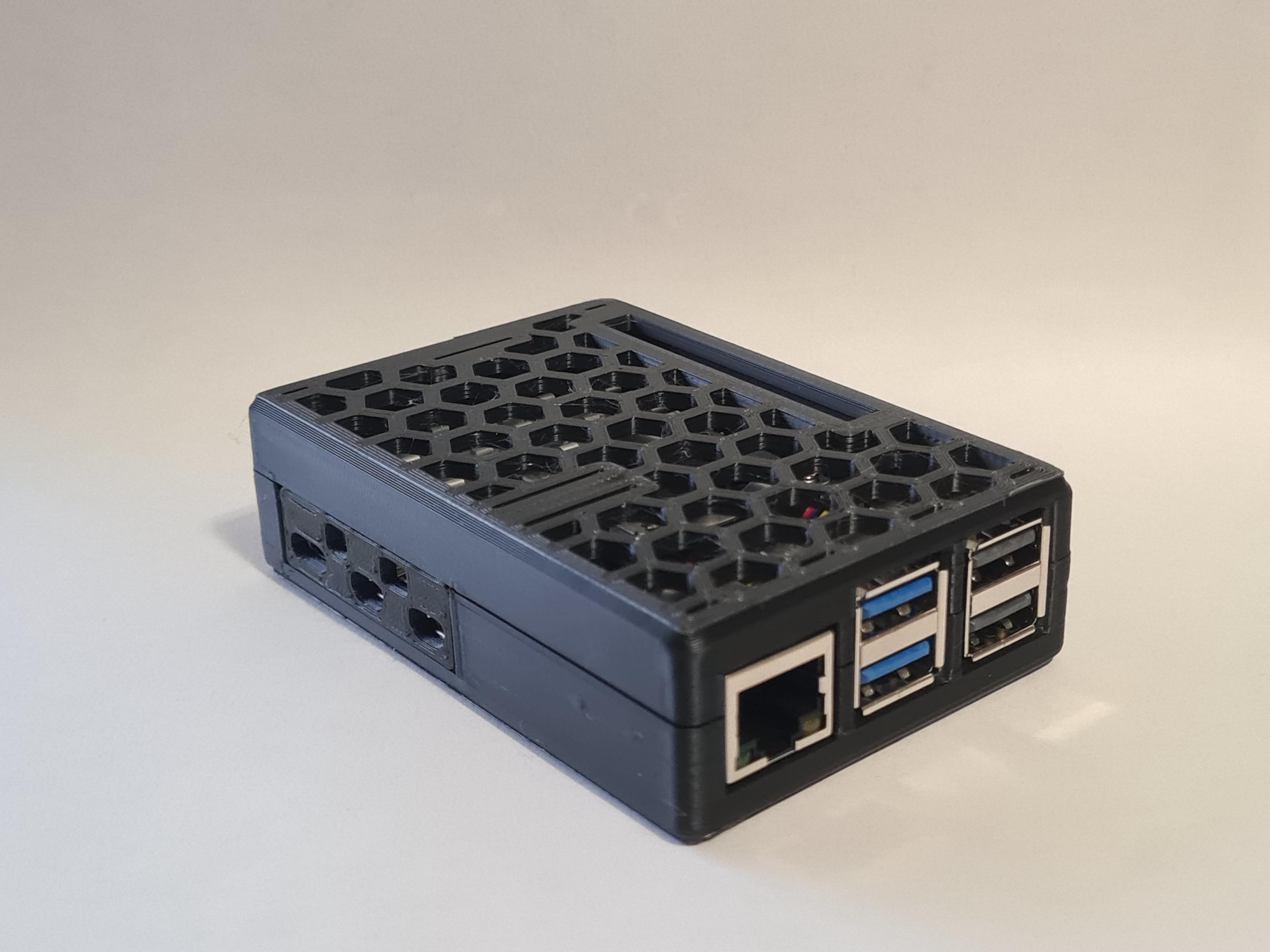 Raspberry Pi 4 Case STL File, 3D Printable Ventilated Enclosure ...
